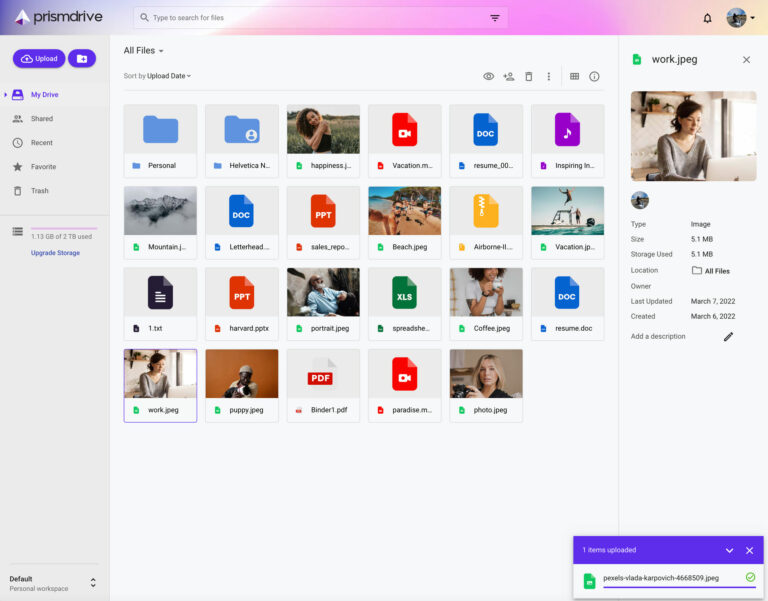 PrismDrive.com – Simple, Affordable, Secure, Cloud Storage